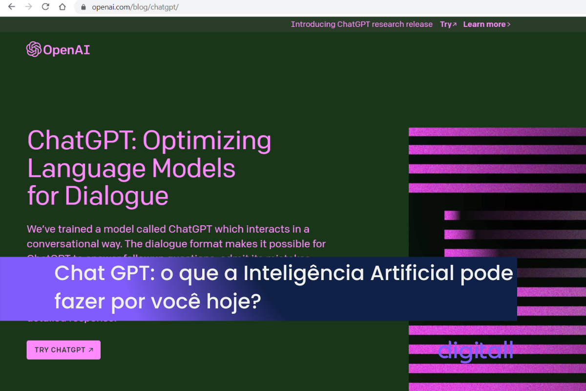 Chat GPT: o que você pode fazer com ele? | Digitall